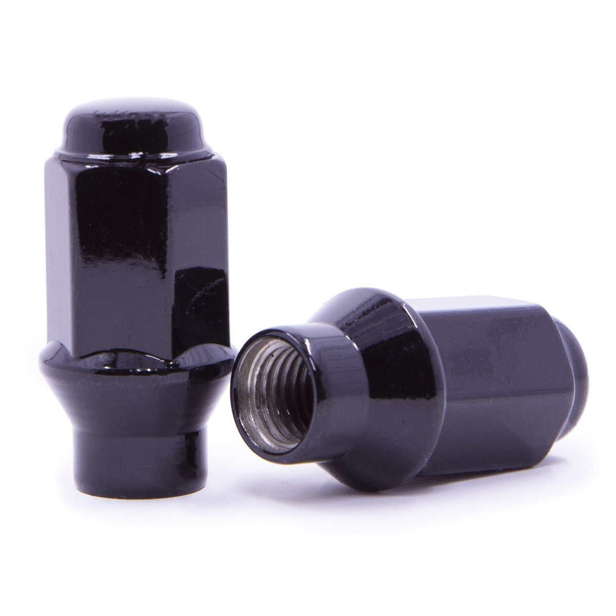 ET Style Bulge Acorn Lug Nuts 1/2-20 Black | Lug Nut Guys