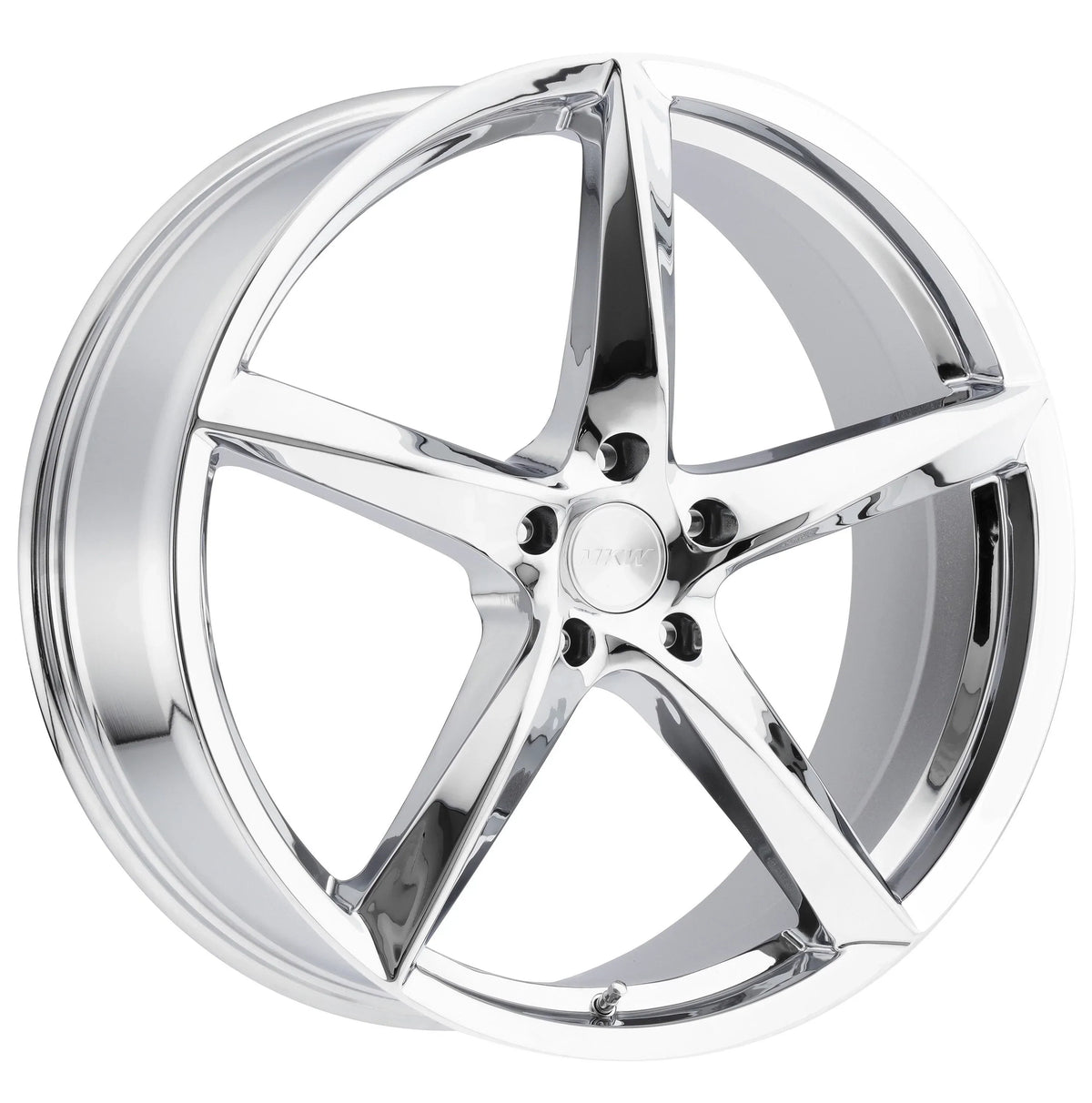 1 MKW M120 18x8 5x120 40mm Chrome Wheel Rim — Lug Nut Guys