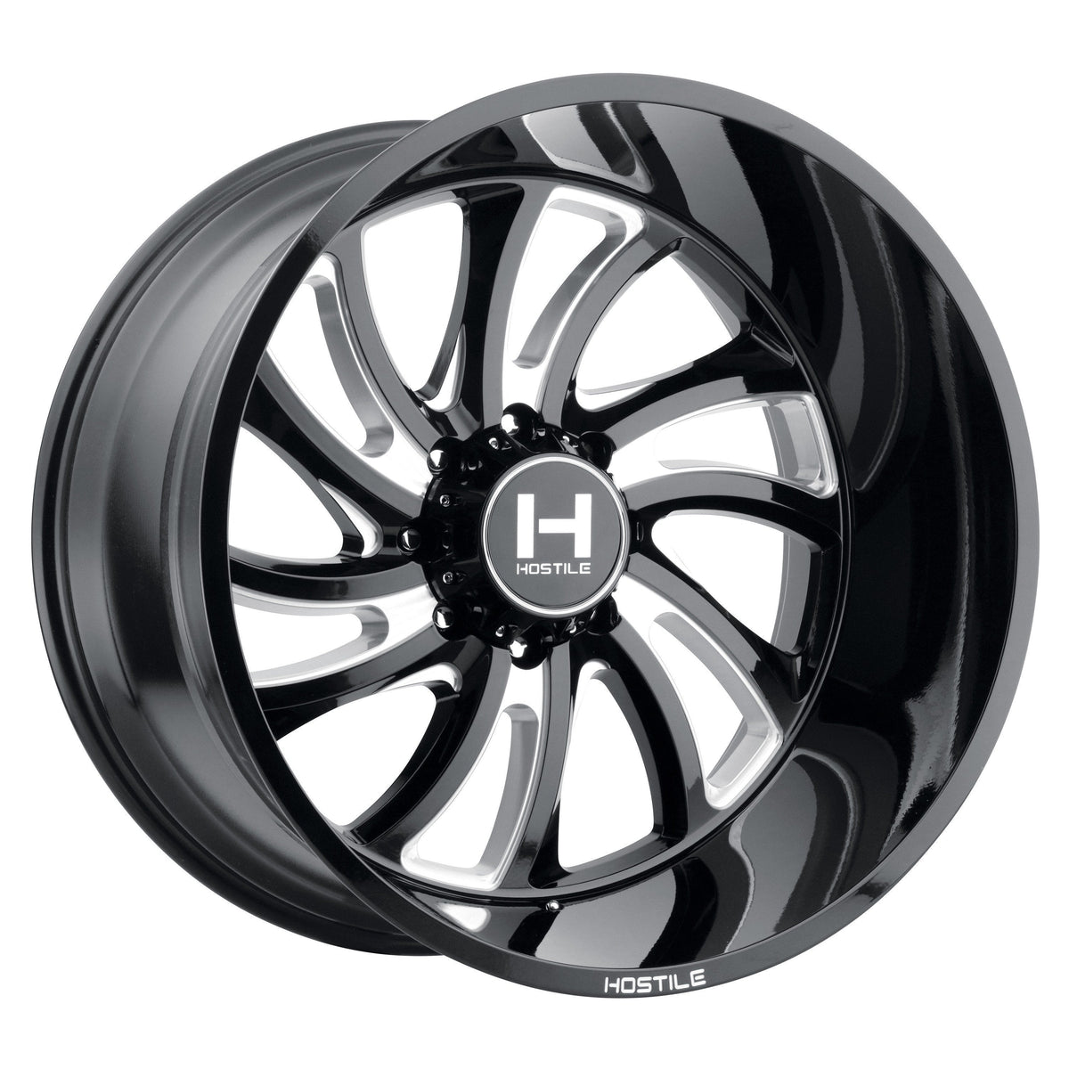 1 Hostile Off Road Demon 22x12 5x150 -44mm Blade Cut Wheel Rim — Lug ...
